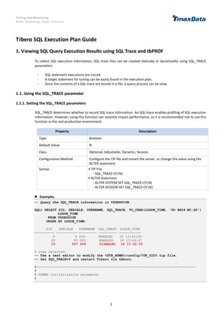 Tibero sql execution plan guide en | PDF