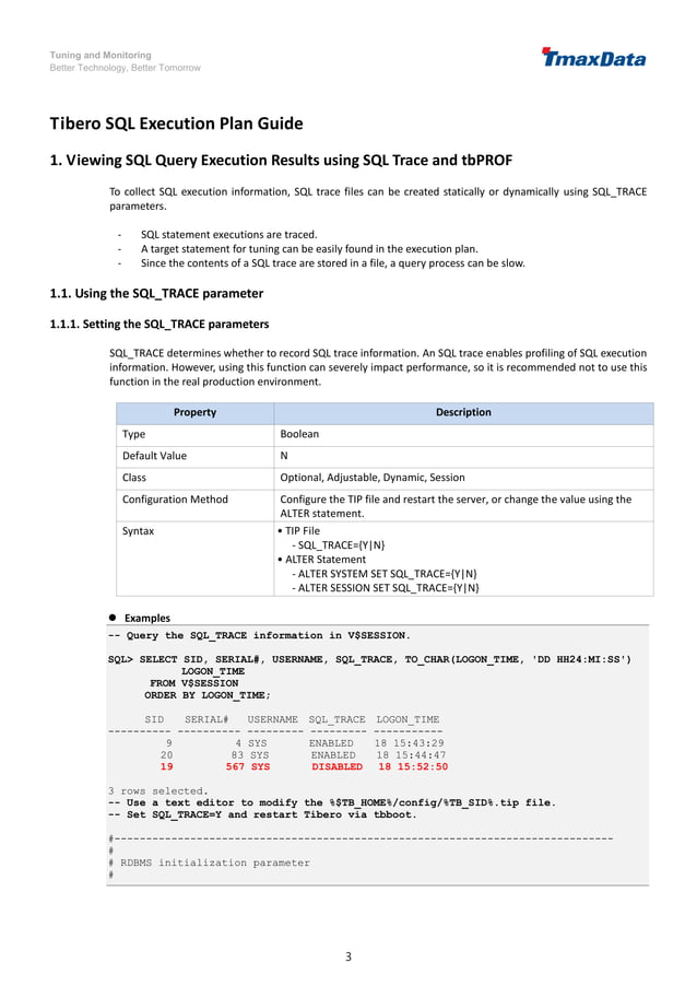 Tibero sql execution plan guide en | PDF | Databases | Computer Software and Applications