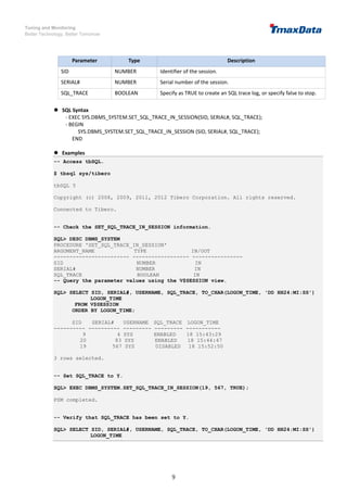 Tibero sql execution plan guide en | PDF