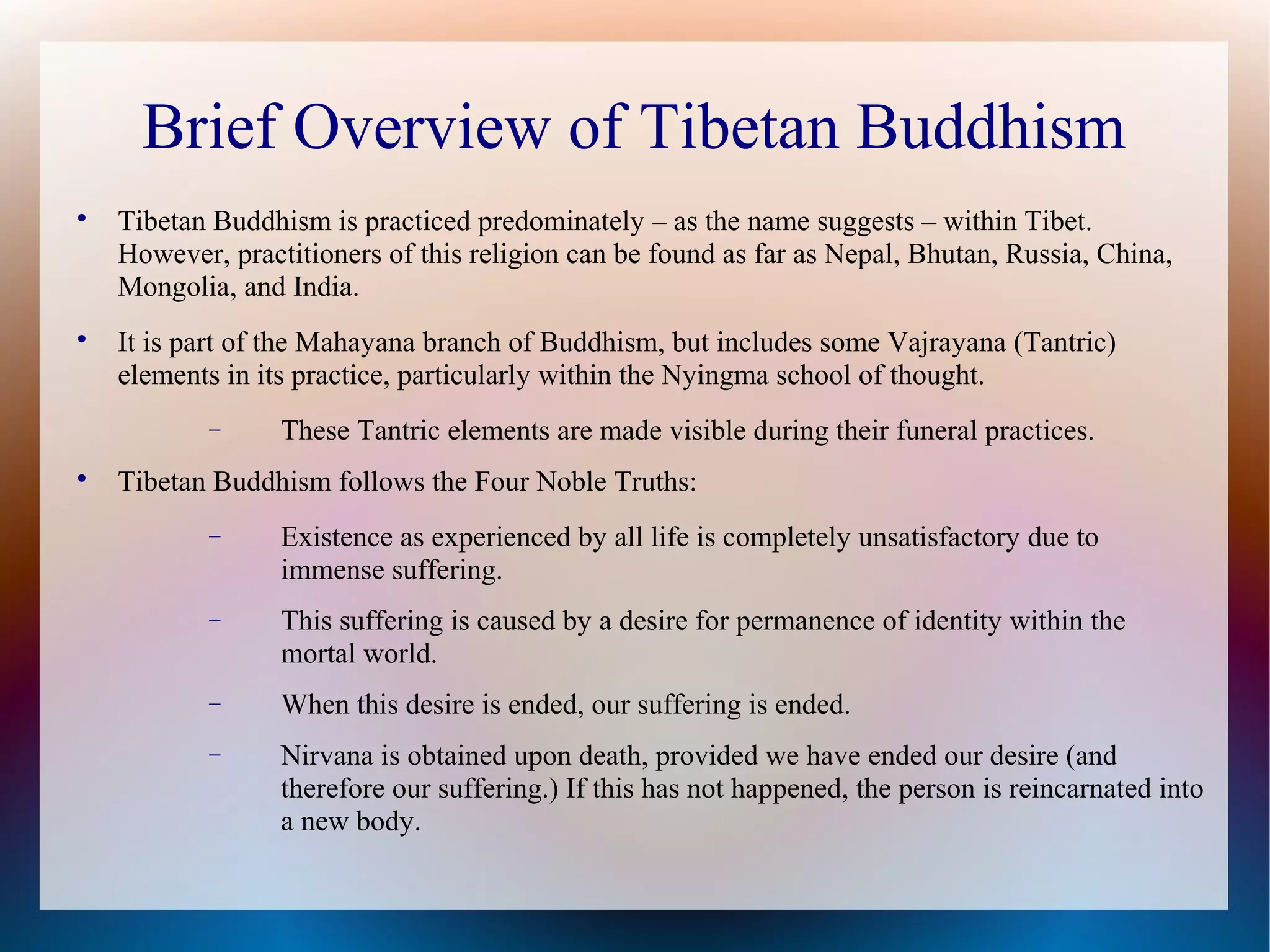Jhator Ritual & Death in Tibetan Buddhism | PPT
