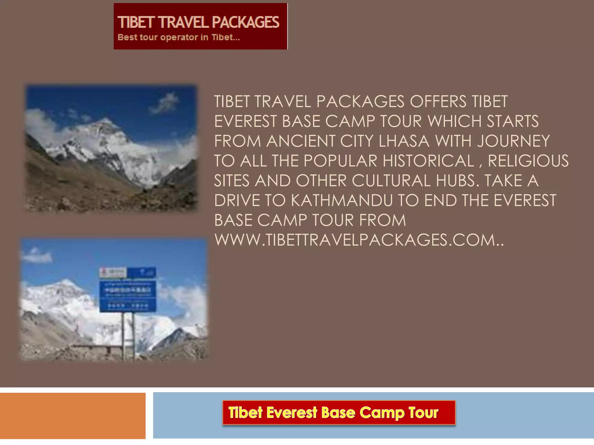 Tibet travel packages powerpoint | PPTX | Asia Travel | Travel Locations