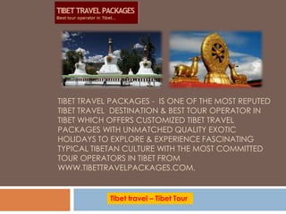 Tibet travel packages powerpoint | PPTX