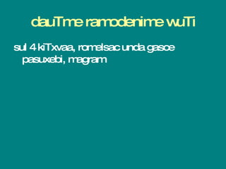 Tibeturi testi | PPS