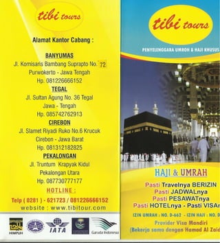 PROGRAM UMRAH TIBI PURWOKERTO | PDF