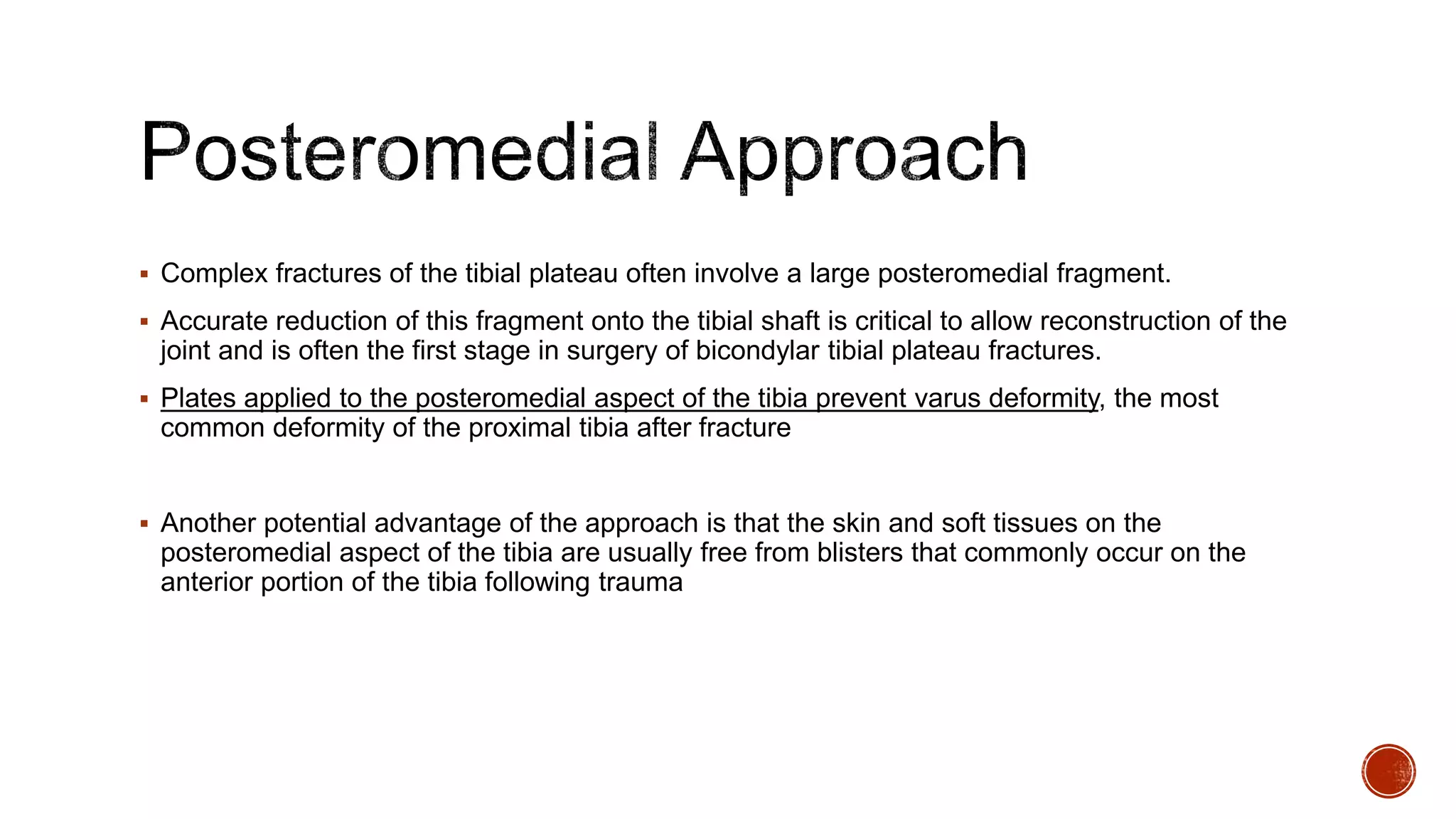 Proximal Tibia Surgical approaches | PPTX