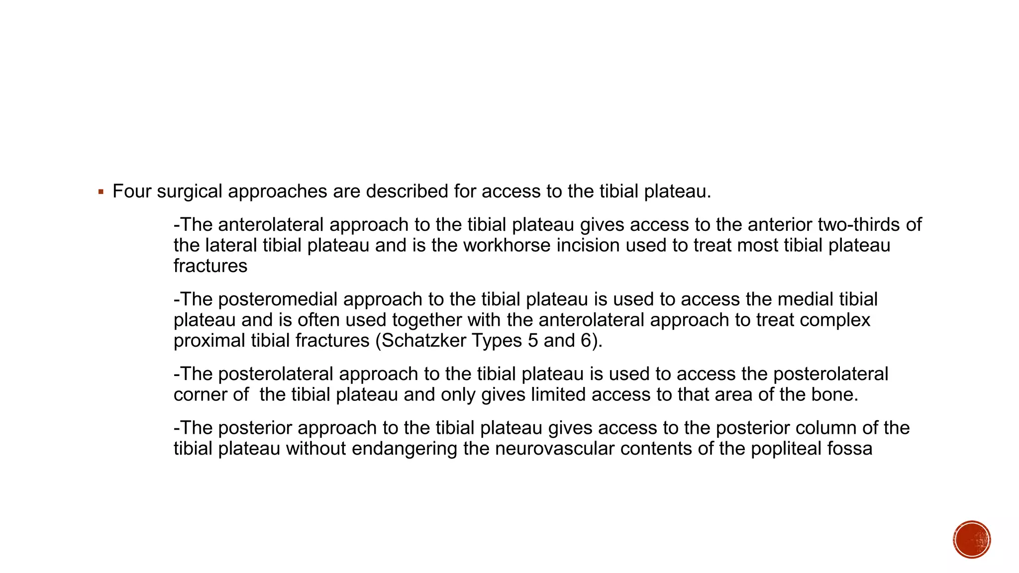 Proximal Tibia Surgical approaches | PPTX
