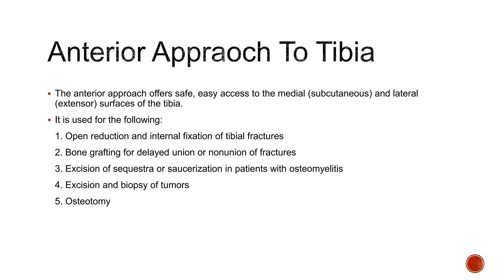 Proximal Tibia Surgical approaches | PPTX