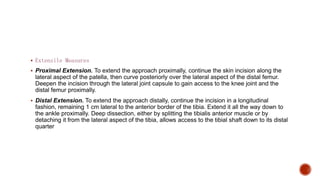 Proximal Tibia Surgical approaches | PPTX
