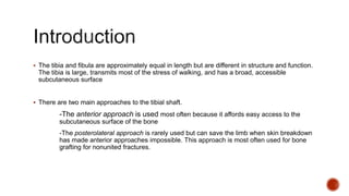 Proximal Tibia Surgical approaches | PPTX