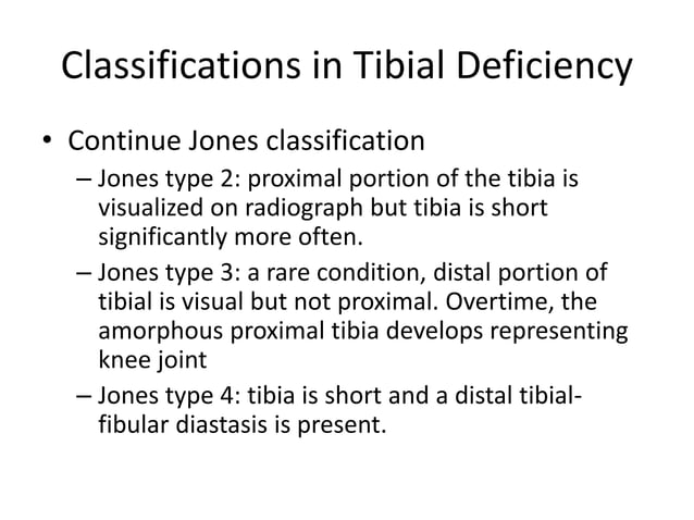 Tibial deficiency and Prosthetic management (part 1).pptx | Death ...