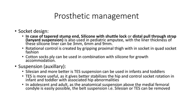 Tibial deficiency treatment & Prosthetic management (part 2).pptx