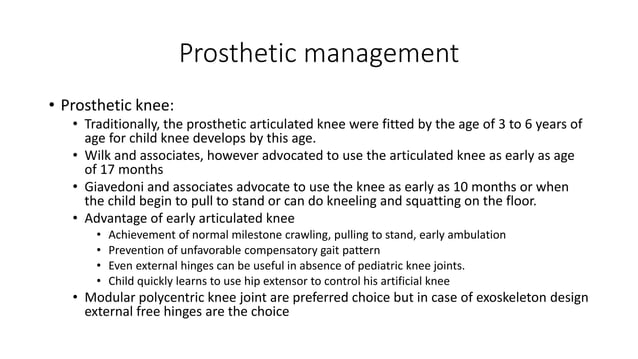 Tibial deficiency treatment & Prosthetic management (part 2).pptx