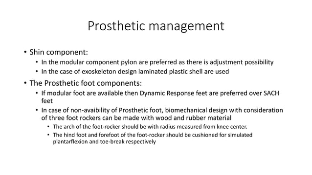 Tibial deficiency treatment & Prosthetic management (part 2).pptx