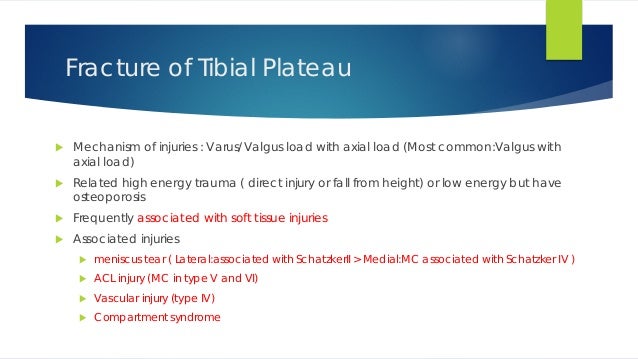 Tibial Plateau Fracture