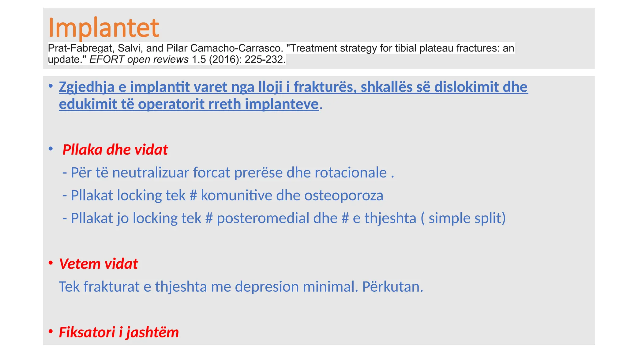 Tibial plateau fracture. Frakturat e plato tibise pptx | PPT