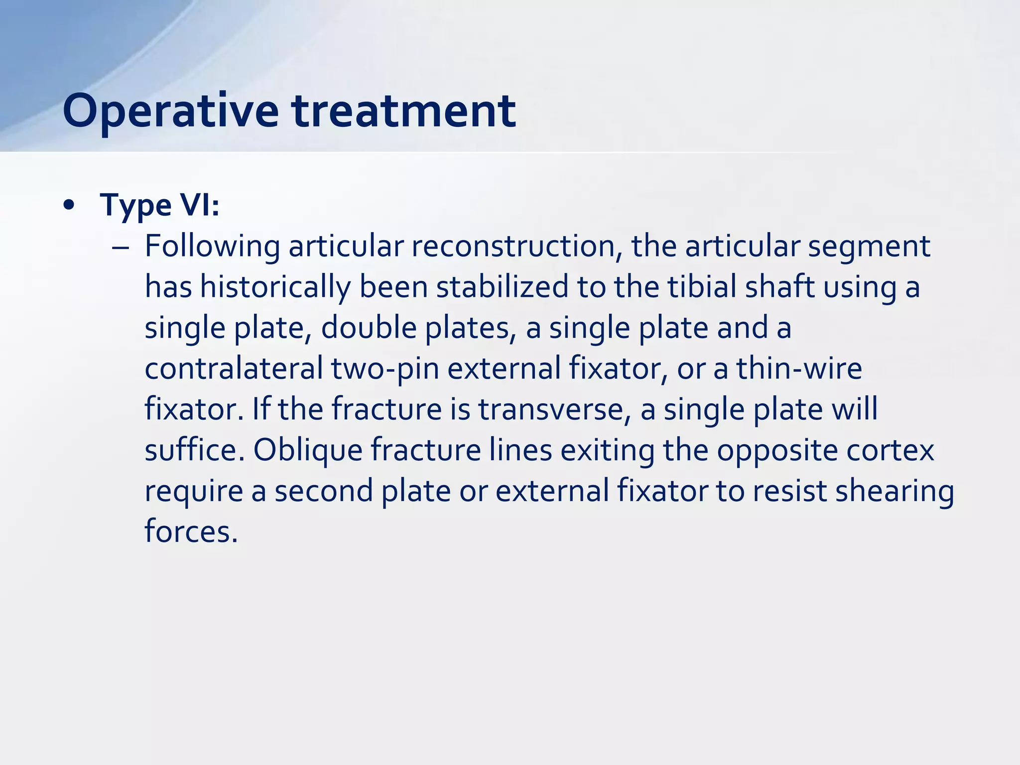 Tibial plateau fractures | PPTX
