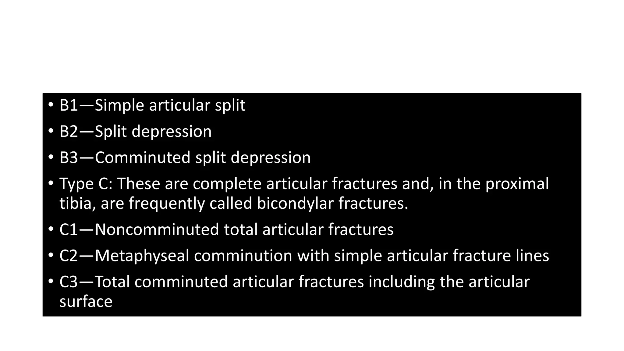 Tibial plateau fractures | PPTX