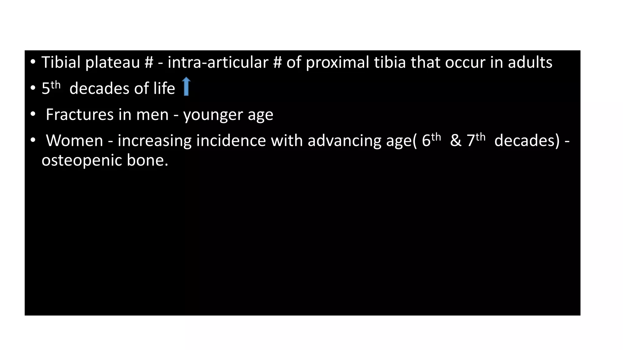 Tibial plateau fractures | PPTX