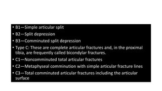 Tibial plateau fractures | PPTX