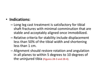 Tibial shaft fractures rehabilitation | PPTX