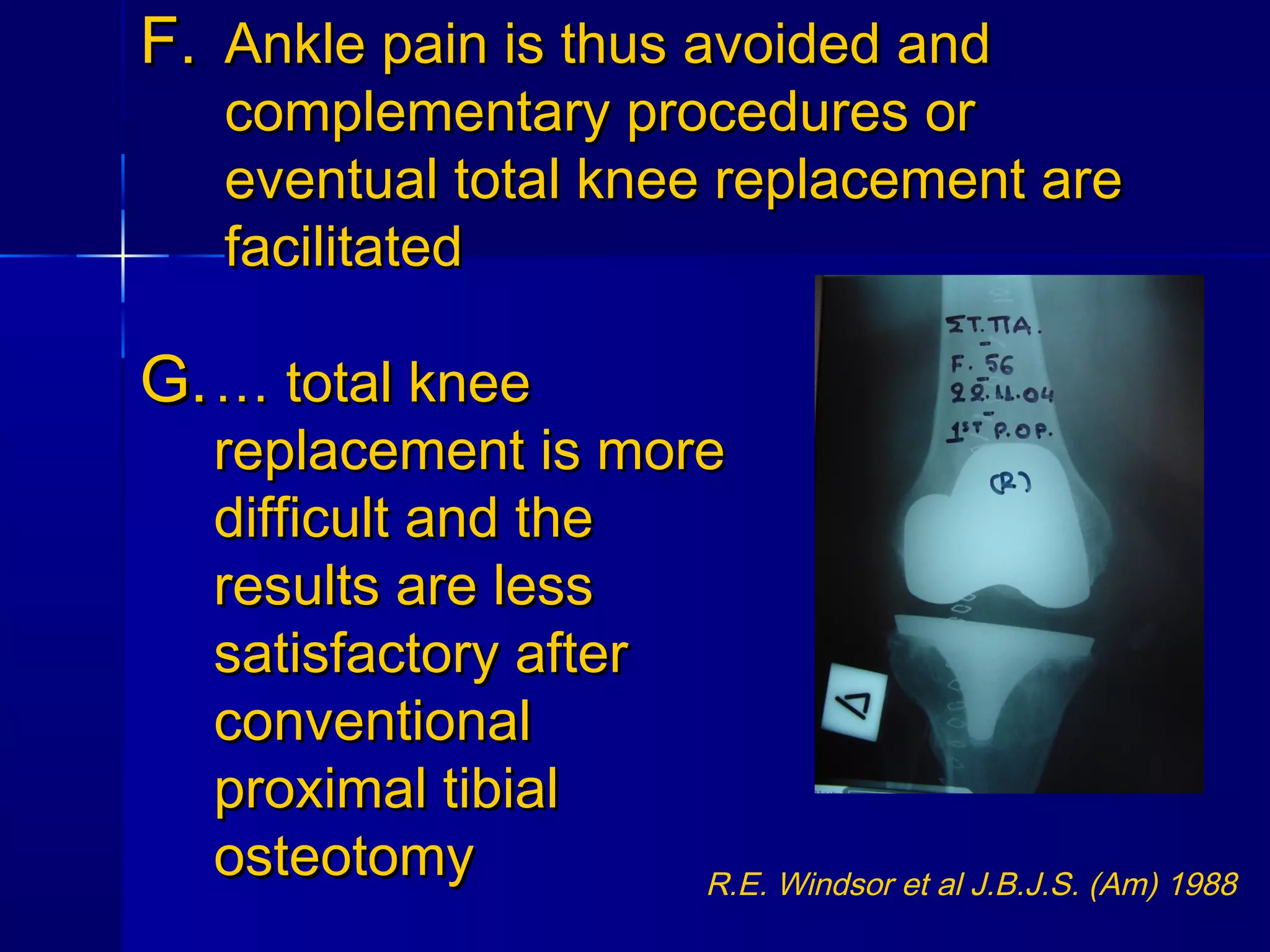 Upper tibial valgus osteotomy using a dynamic external fixator | PPT