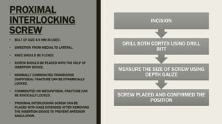 INTERLOCKING TIBIA NAIL IN SHAFT TIBIA FRACTURE PPT BY DR PRATIK | PPTX