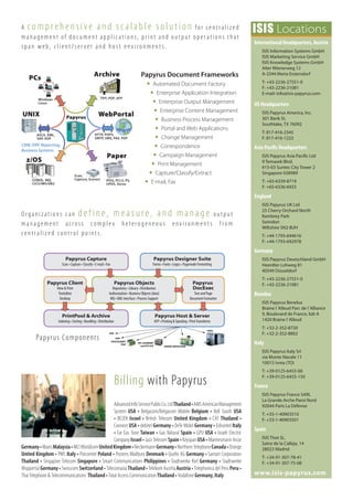 Billing Telecom - Technology Innovation Brochure by ISIS Papyrus ...
