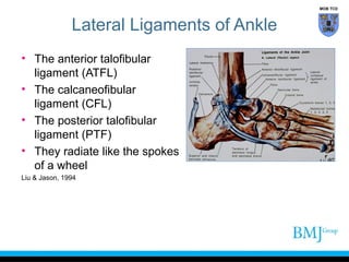 Tibiofibular and ankle joint complex | PPT