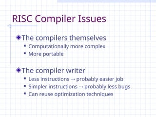 tibor.ppt RISC vs. CISC CISC/RISC Features | PPT