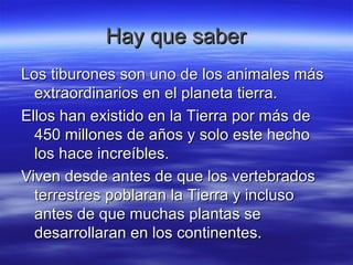 Tiburones | PPT