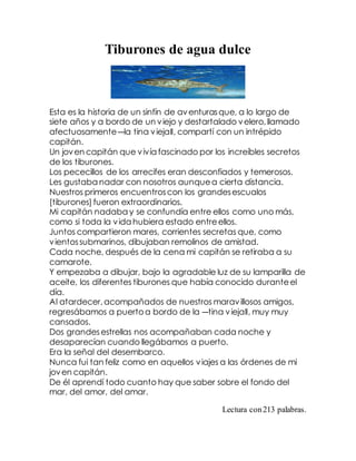 Tiburones de agua dulce | DOCX