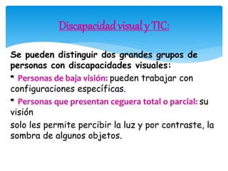 La inclusión de las TIC con personas con ceguera | PPTX