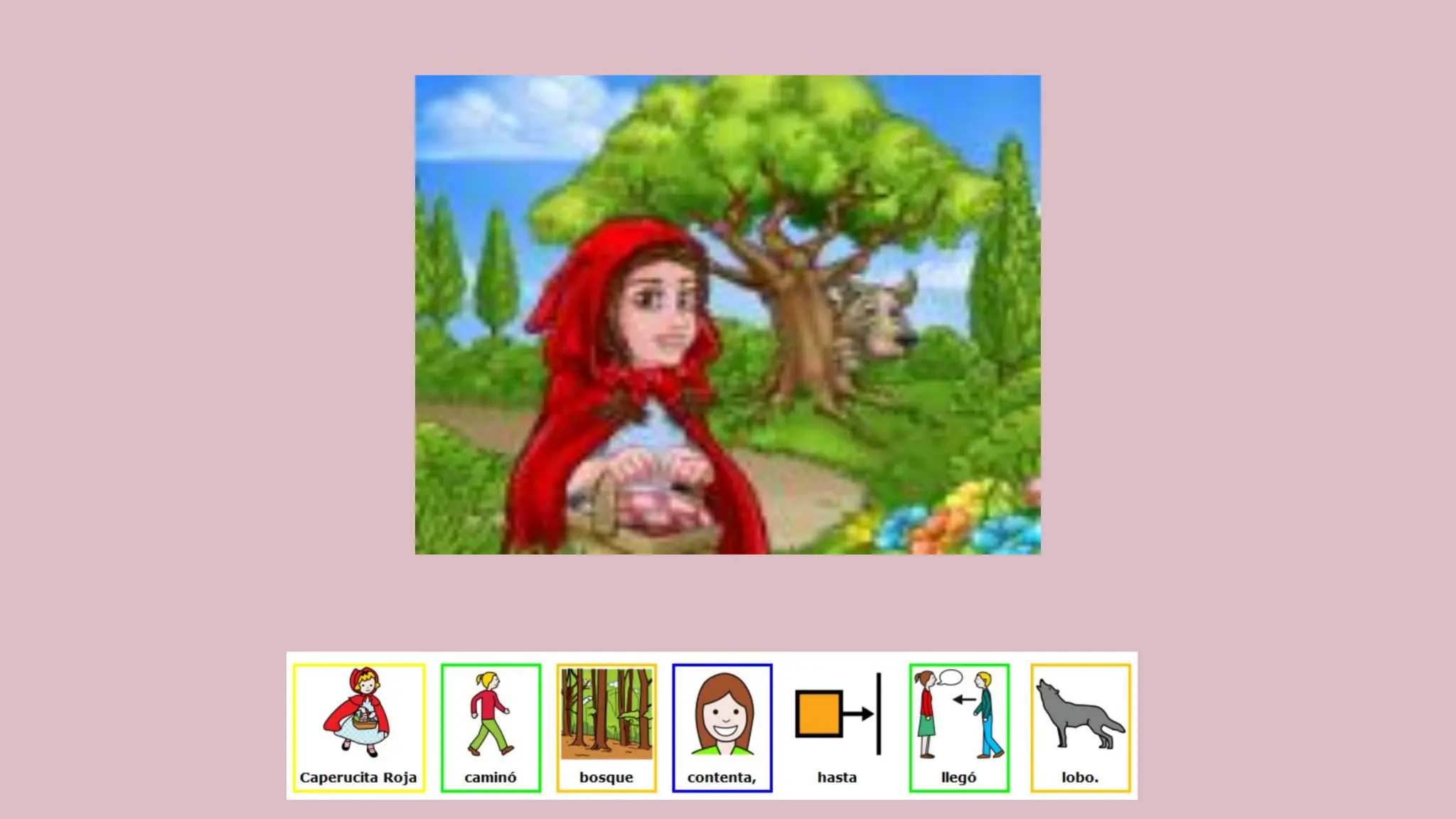 Cuento de Caperucita Roja adaptado con pictogramas. | PDF