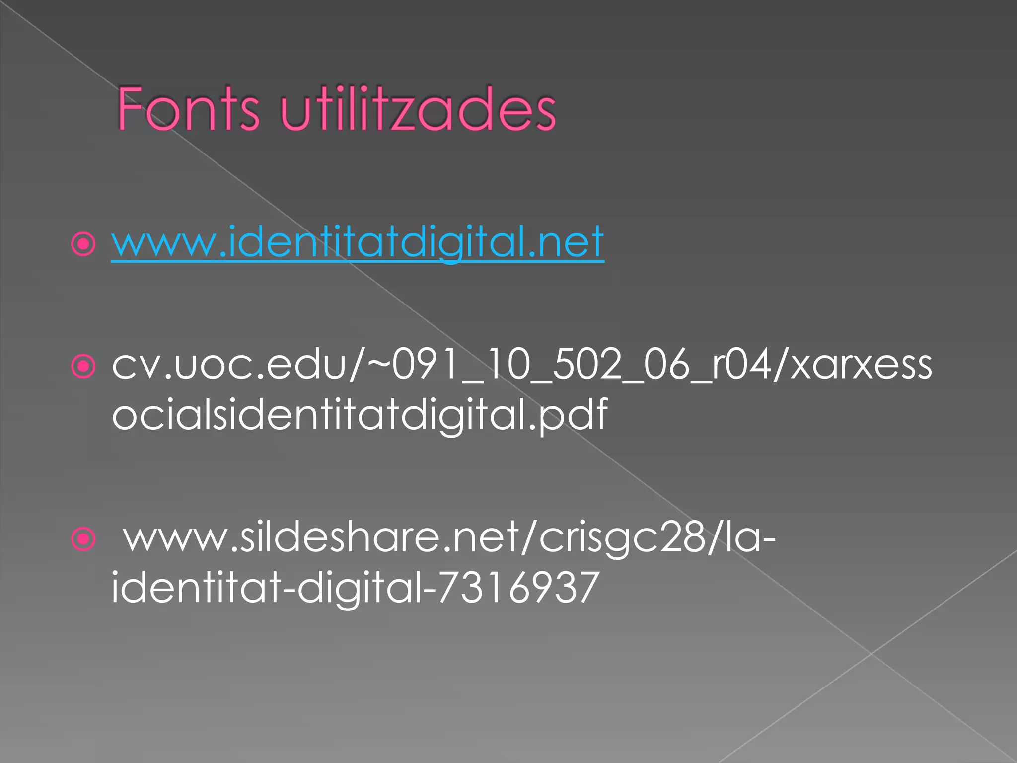 Tic powerpoint - identitat digital | PPT