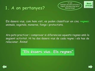 Els éssers vius. Els vegetals | PPTX