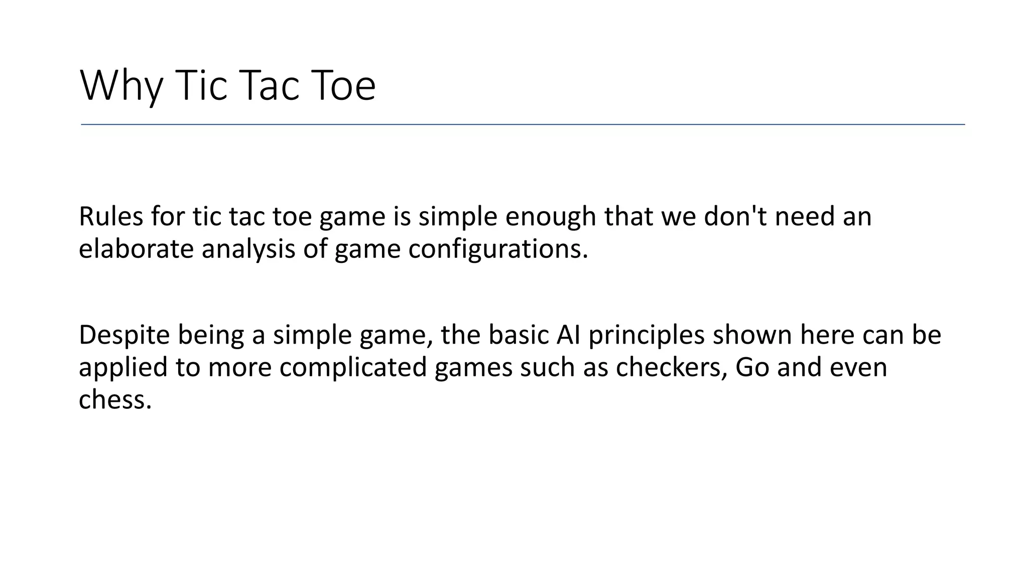 Ai Based Tic Tac Toe Game Using Minimax Algorithm Ppt