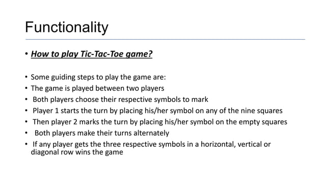 Ai Based Tic Tac Toe Game Using Minimax Algorithm Ppt