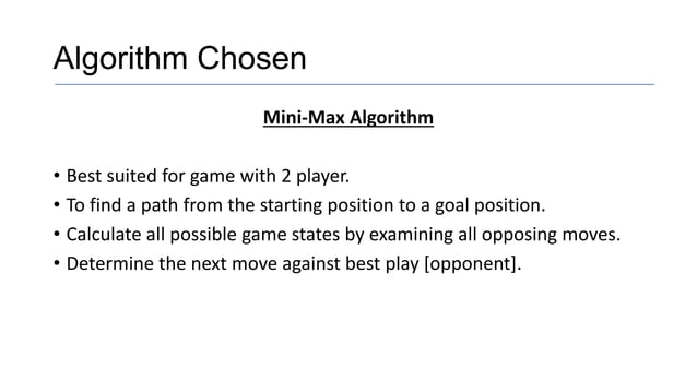 Ai Based Tic Tac Toe Game Using Minimax Algorithm Ppt