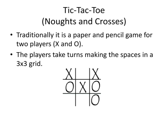 Tic -Tac-Toe | PPT