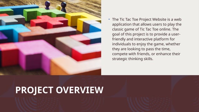 TIC-TAC-TOE.pptx project based on html and css | PPTX