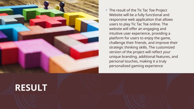 TIC-TAC-TOE.pptx project based on html and css | PPTX
