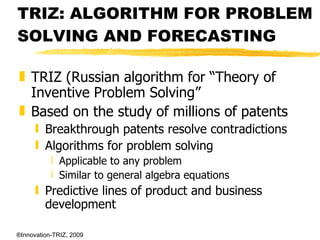 Tic-Tac-Toe of Strategic Problem Solving with TRIZ | PPT