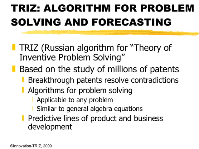 Tic-Tac-Toe of Strategic Problem Solving with TRIZ | PPT | Technology & Computing