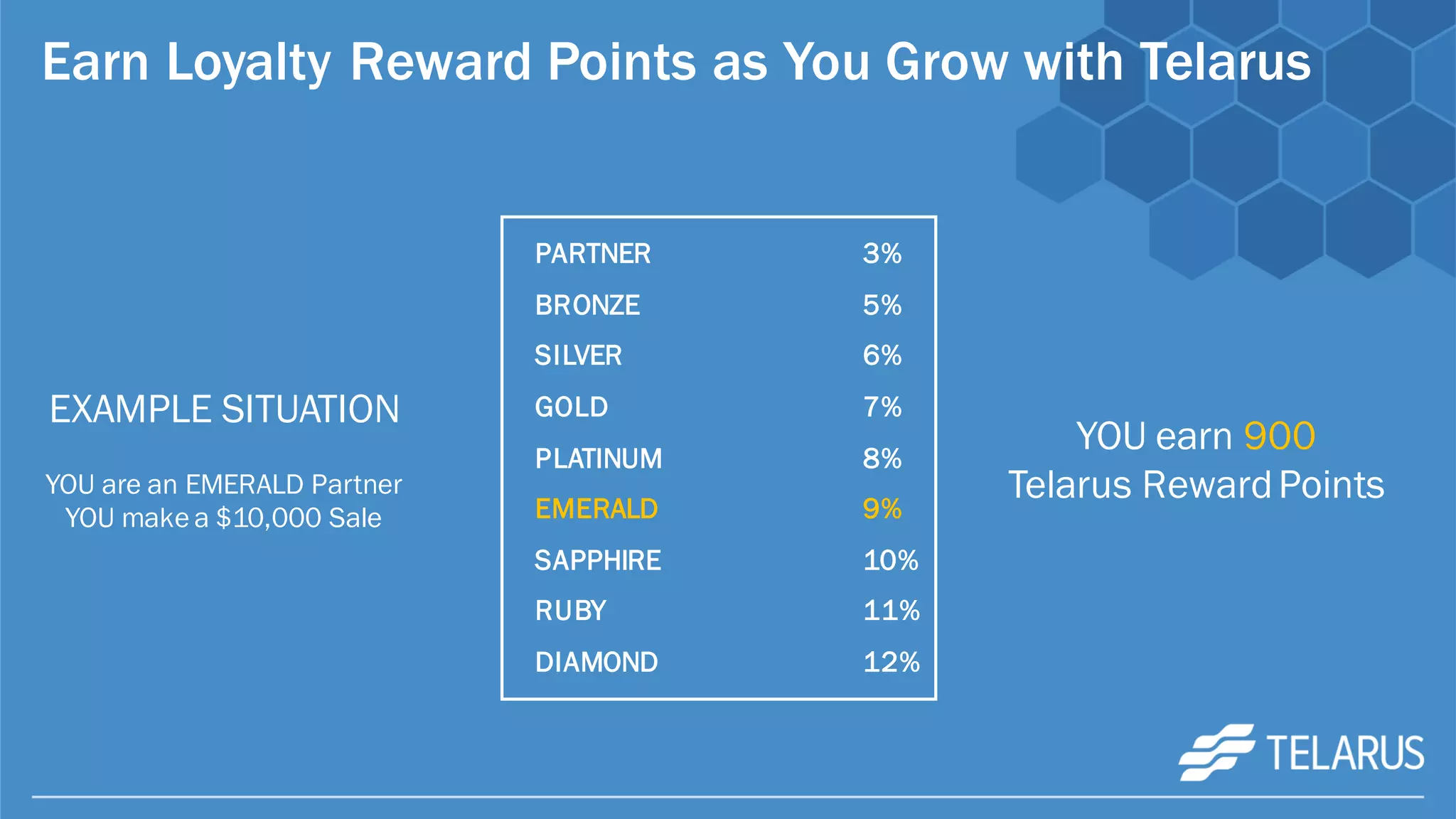 Amy Bailey, VP of Marketing, presenting Telarus Loyalty Program | PDF