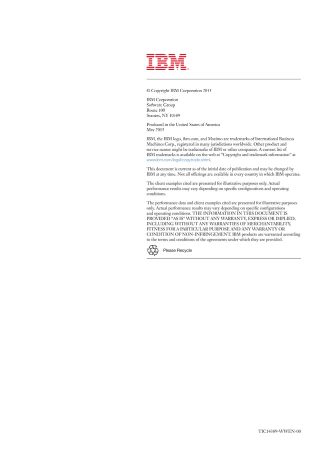 IBM Case Study of Maximo Implementation at CCC | PDF