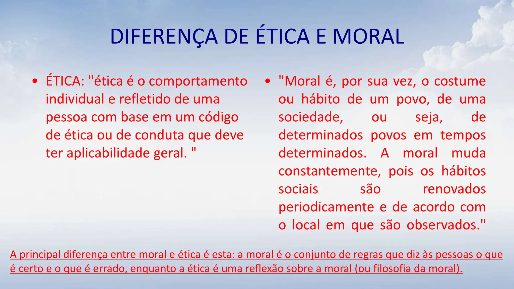 ÉTICA origem definicao e historia aula 1 | PPTX