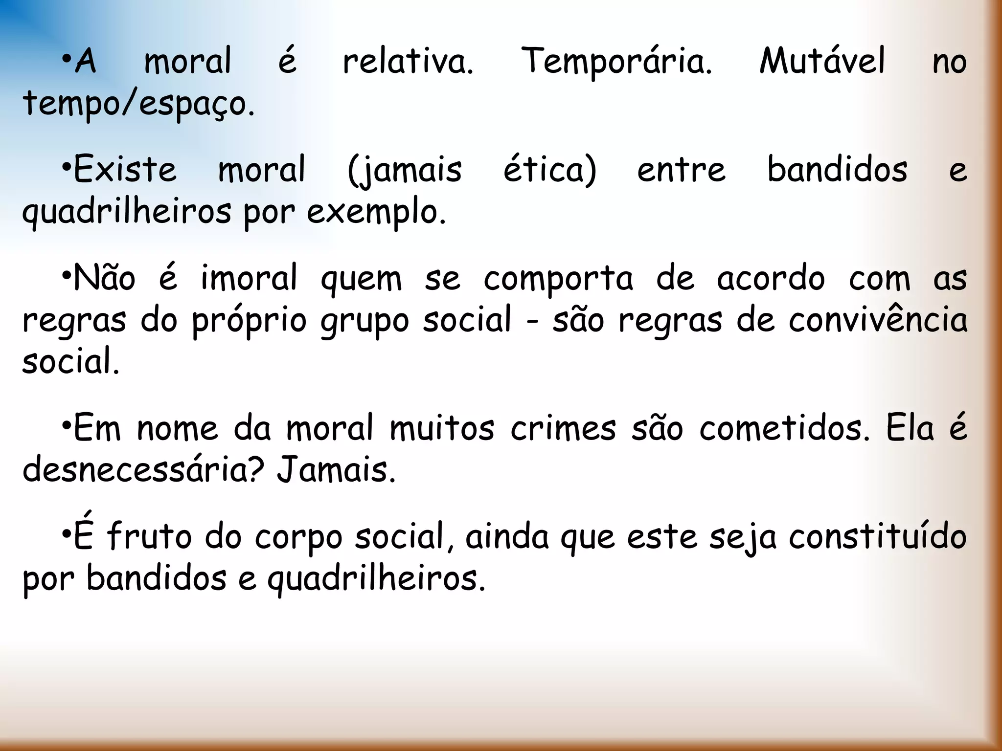 Ética moral e valores | PPT
