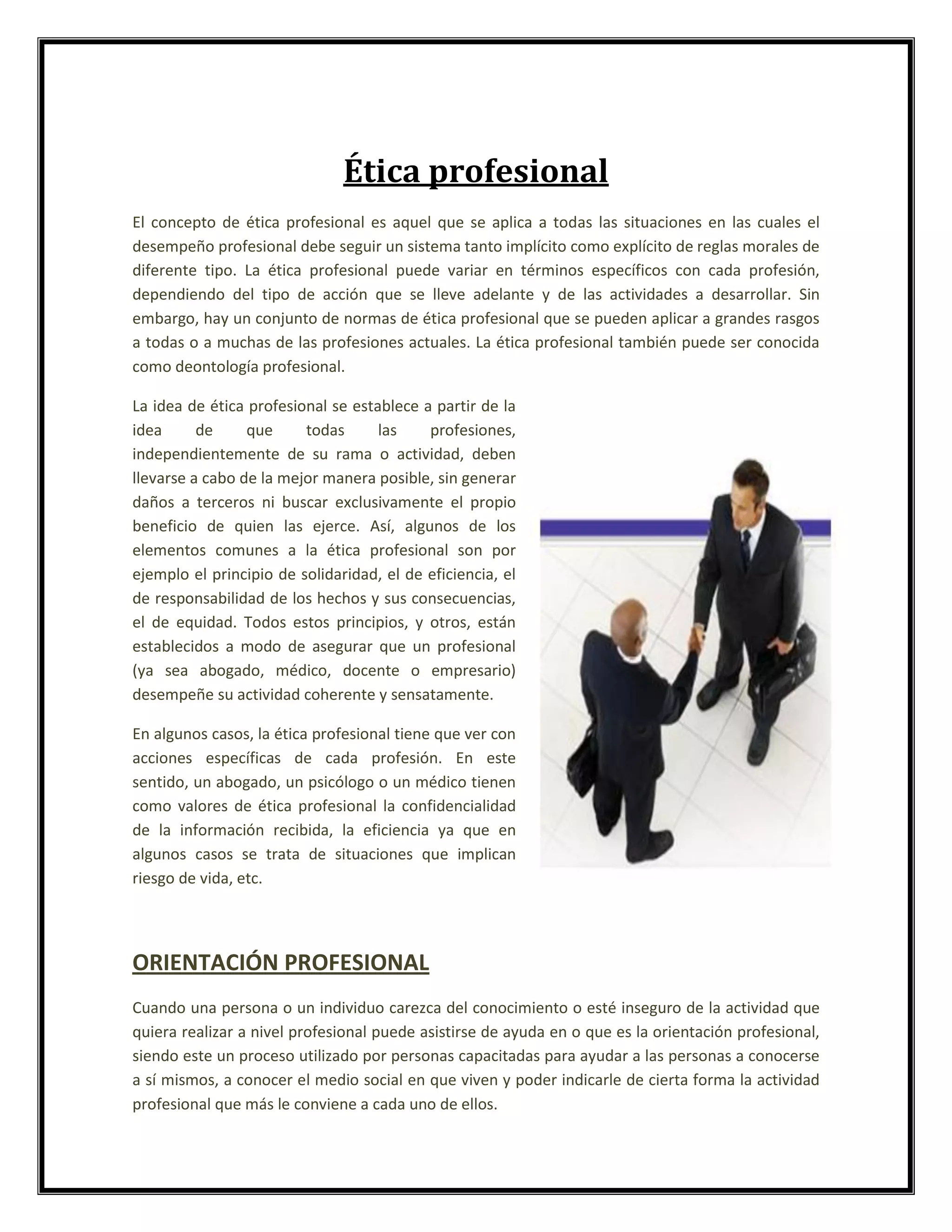 éTica profesional | PDF