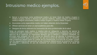 éTica y deontología el intrusismo profesional | PPTX