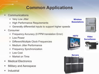 Clock Generator/Jitter Cleaner with Integrated VCOs | PPT | Computing ...